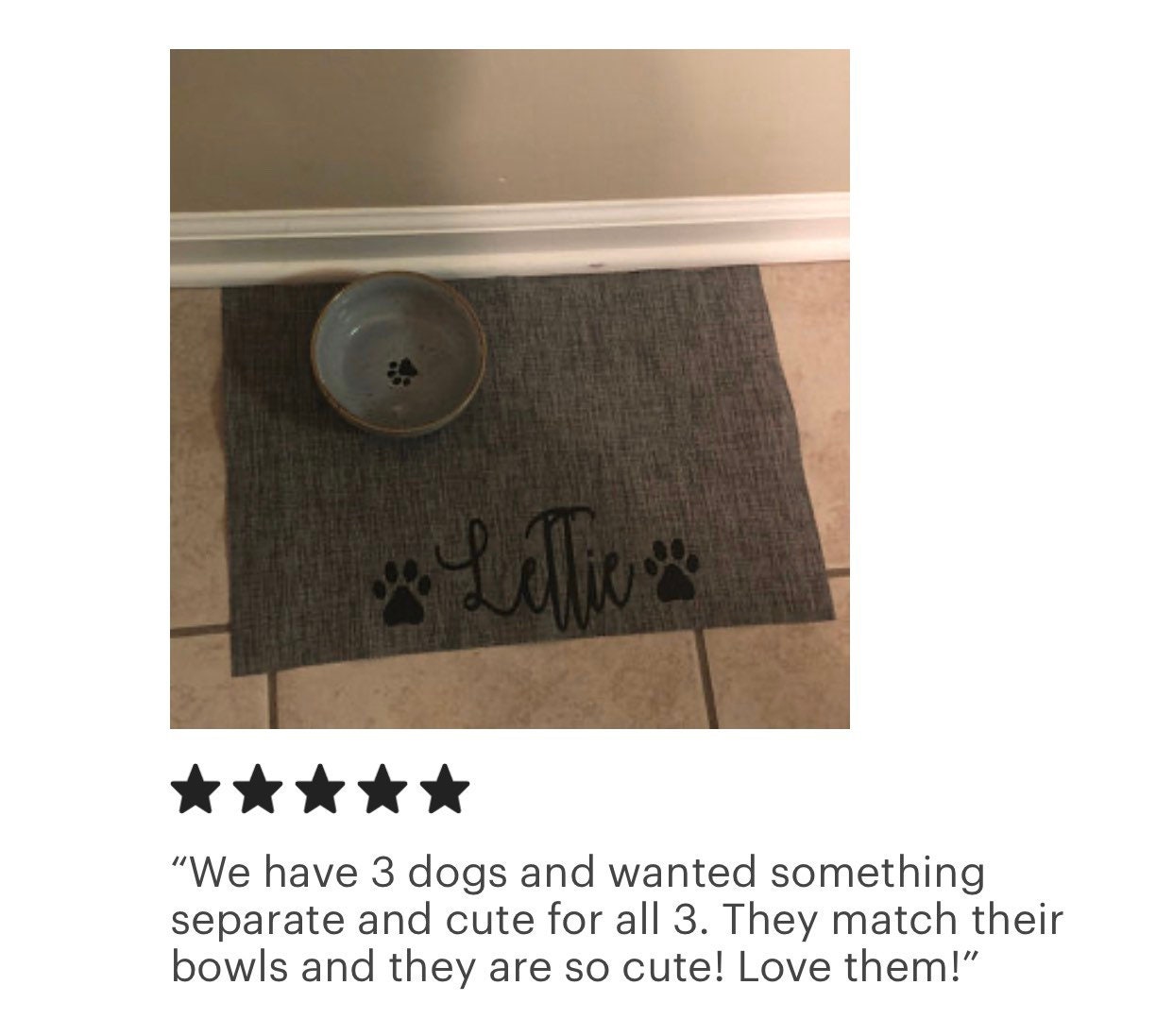 Personalized Dog Placemat. Pet Dog Mat. Dog Food Mat. Custom | Etsy