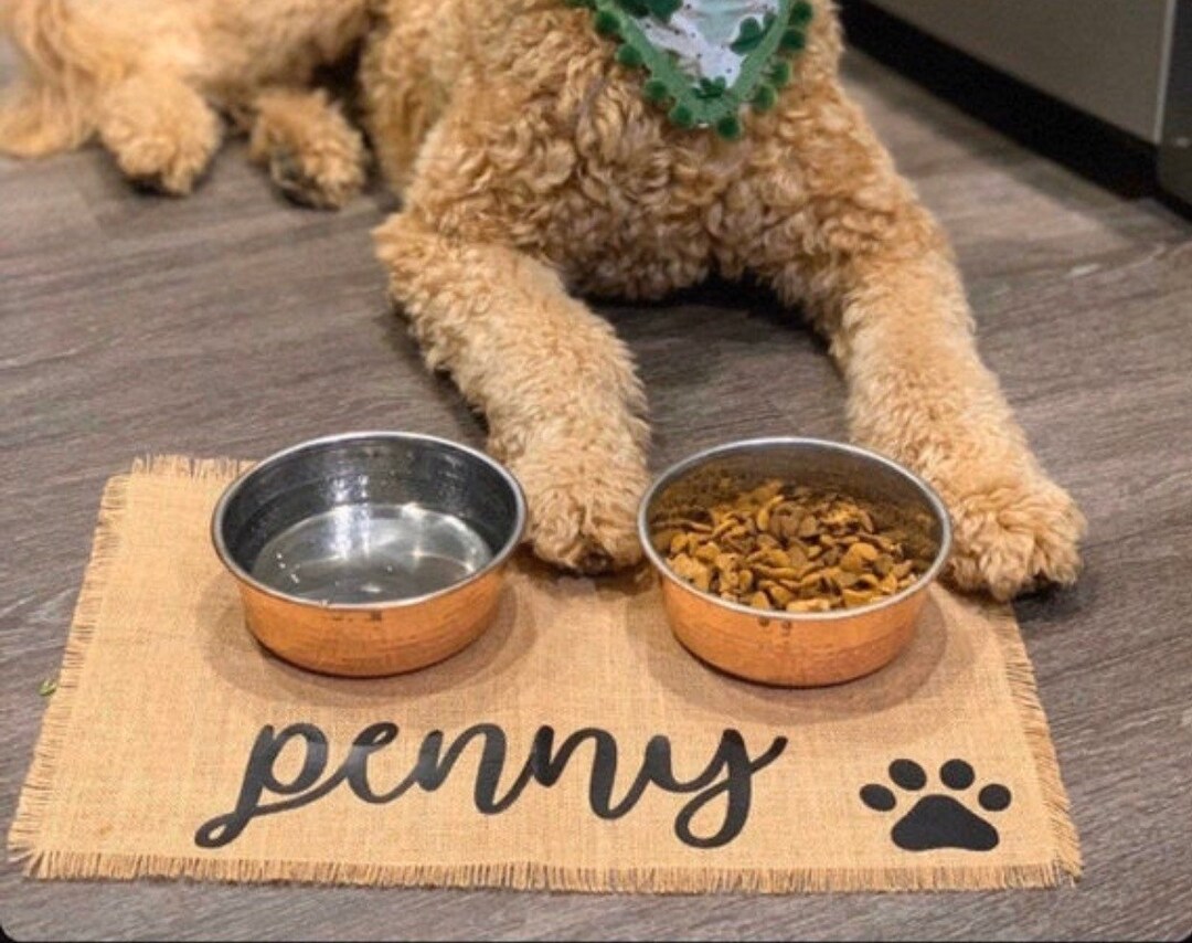 Personalized Dog Placemat. Pet Dog Mat. Dog Food Mat. Custom Pet ...