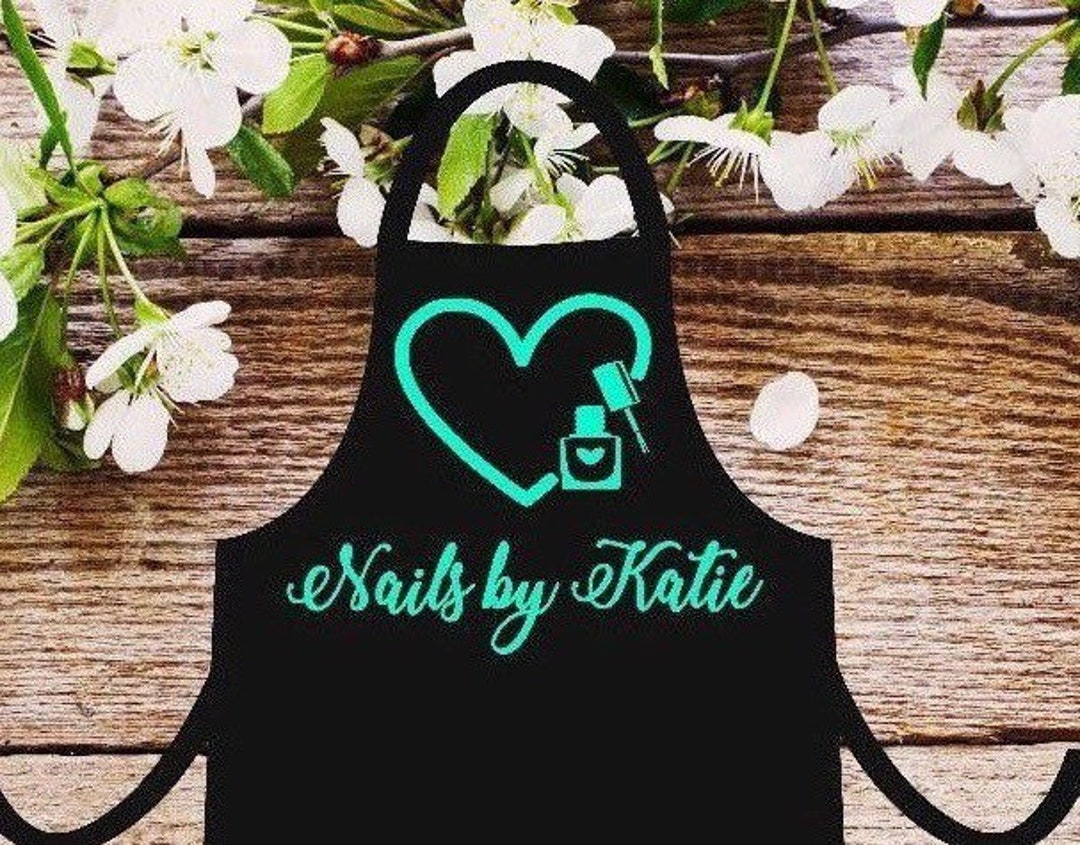 Custom Nail Tech Apron. Nail Technician Apron. Nail Tech Gift. Nail ...