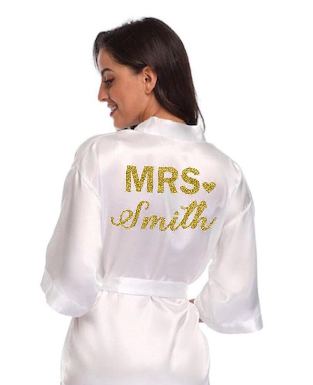 Bridal Shower Gift. Bride Robe. Wedding Day Robe. Mrs Robe. Bridal Robe ...