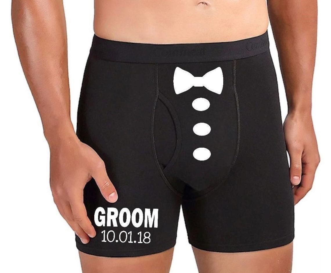 Groom Boxer Briefs . Mens Boxers Custom. Husband Wedding Gift. Mens ...