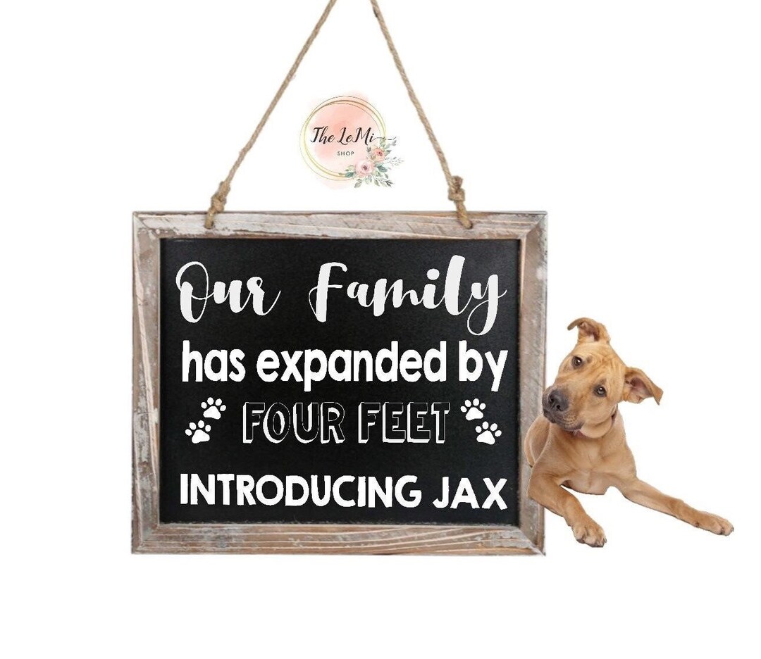 New Puppy Announcement Sign. Puppy Sign. New Dog Sign. New Dog ...