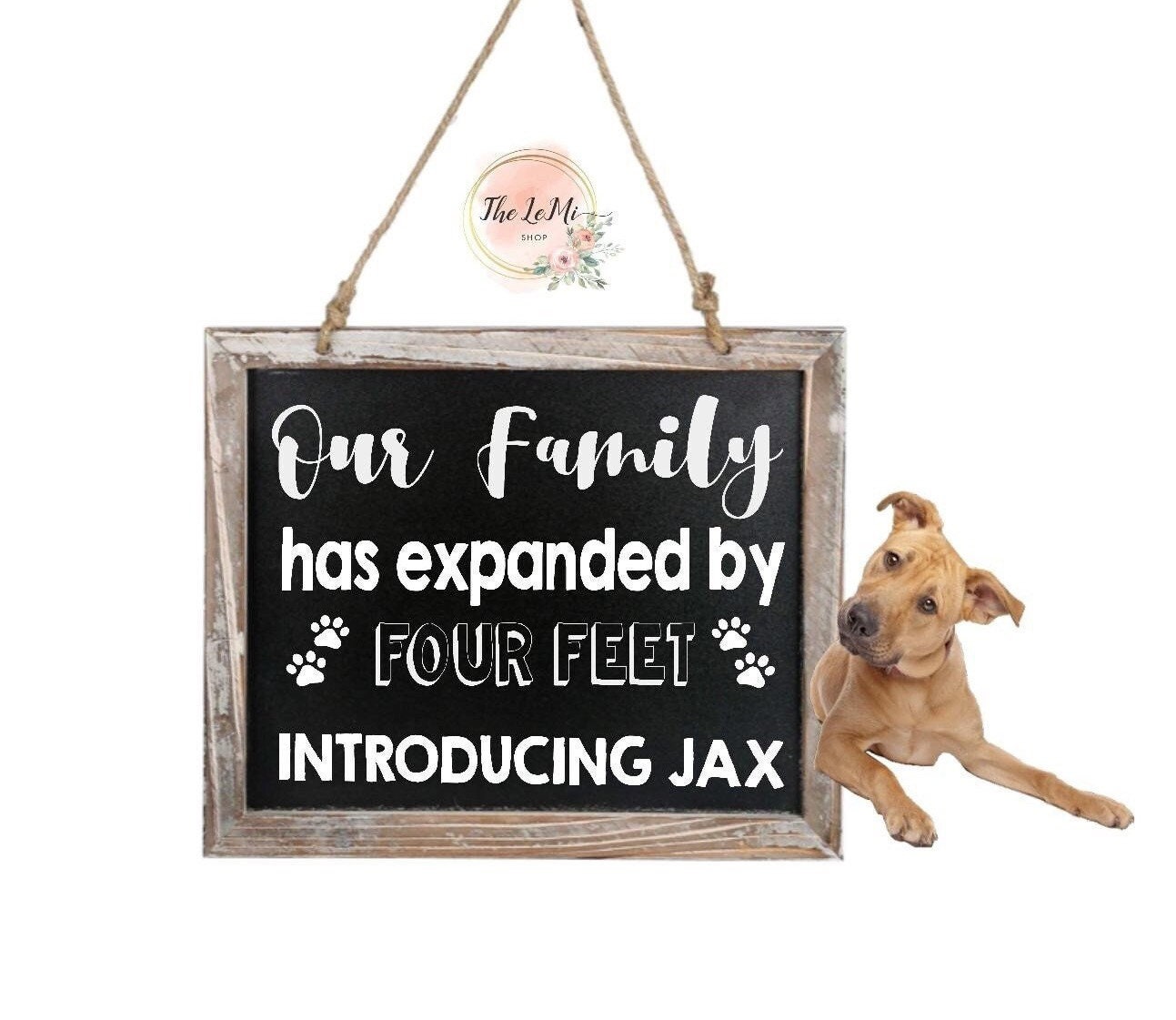 New puppy announcement sign. Puppy sign. New dog sign. New dog | Etsy