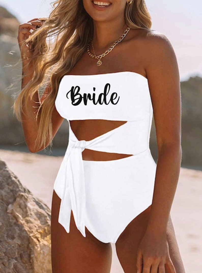Bride Bathing Suit Bride Suit Bachelorette Swim Suit Bride Etsy