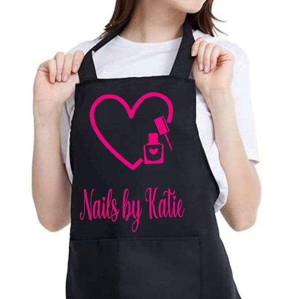 Nail Tech Custom Aprons - Etsy