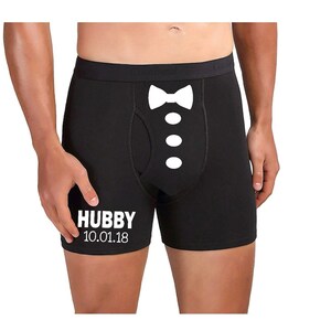 Groom Boxer Briefs . Mens Boxers Custom. Husband Wedding Gift. - Etsy