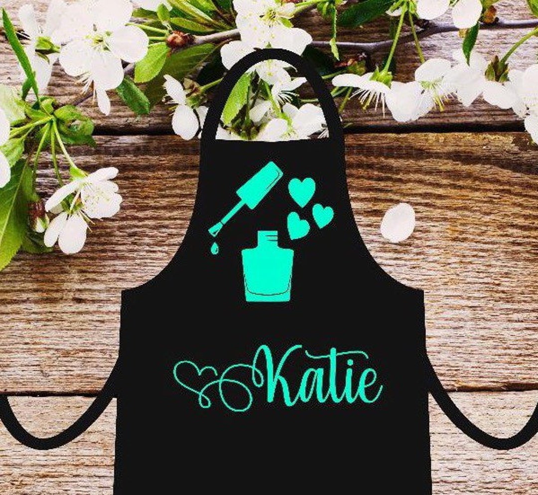 Custom Nail Tech Apron. Nail Technician Apron. Nail Tech Gift. Nail ...