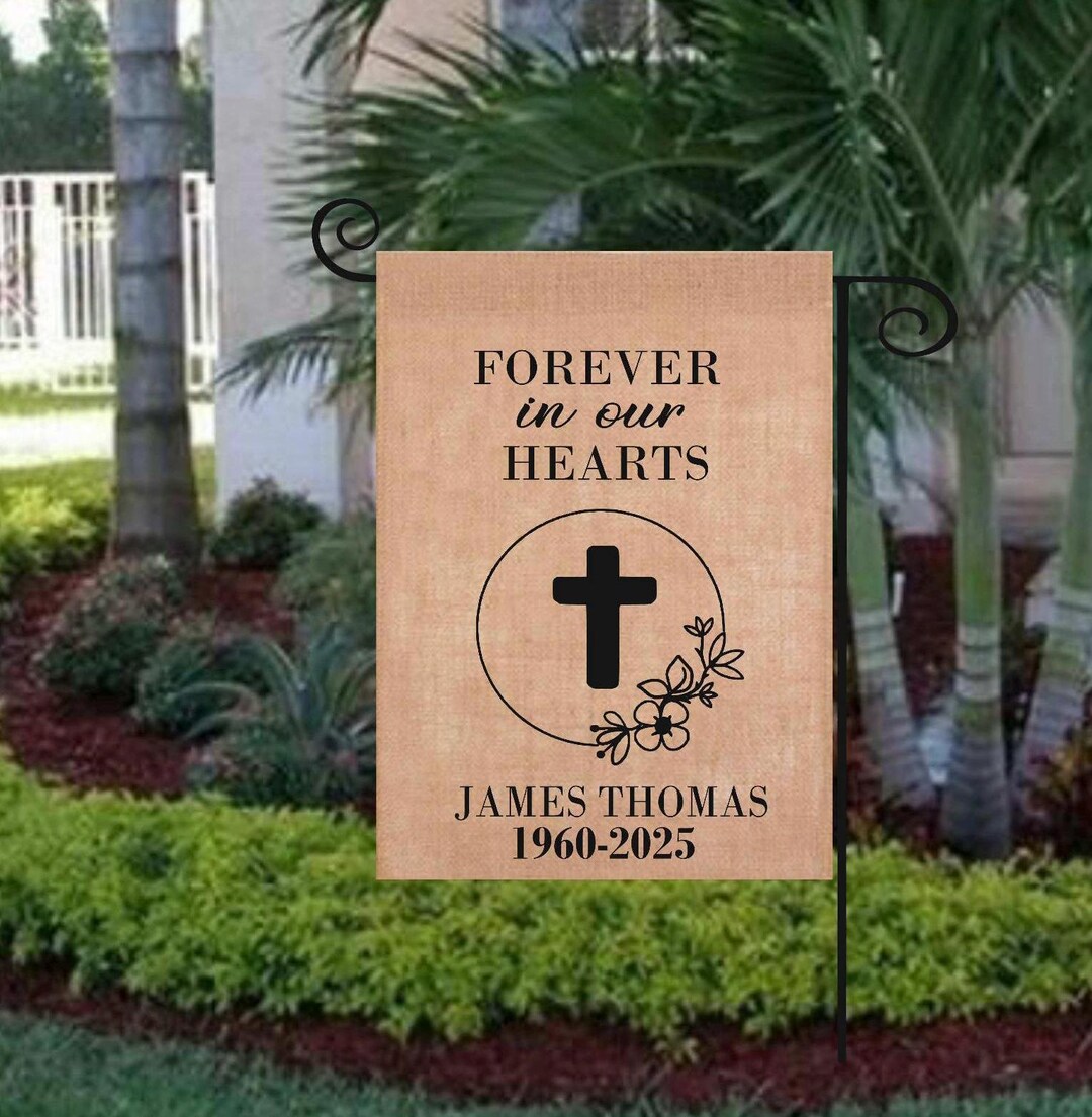 In Memory Flag. Memorial Sign. Memorial Gift. Memorial Decor. Memorial ...