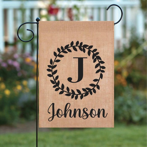 Monogram Garden Flag - Etsy
