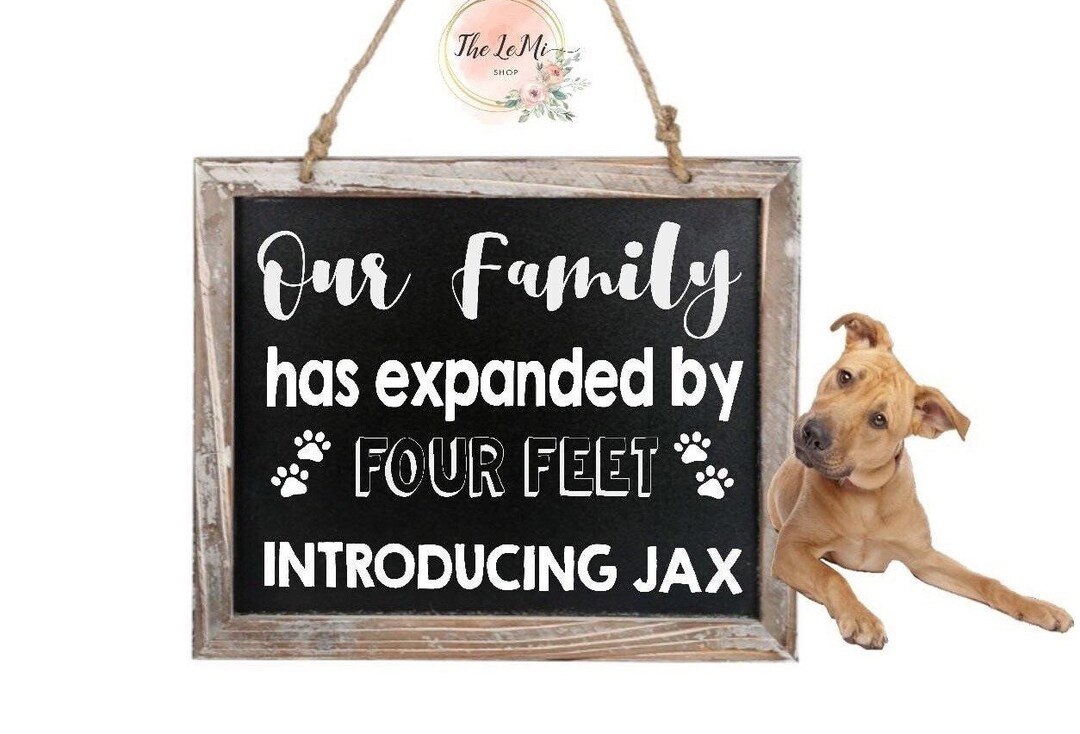 New Puppy Announcement Sign. Puppy Sign. New Dog Sign. New Dog - Etsy