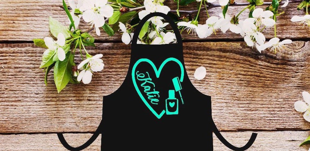 Custom Nail Tech Apron. Nail Technician Apron. Nail Tech Gift. Nail ...