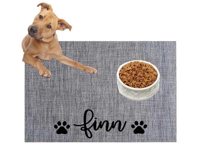 Personalized Dog Placemat. Pet Dog Mat. Dog Food Mat. Custom Pet ...