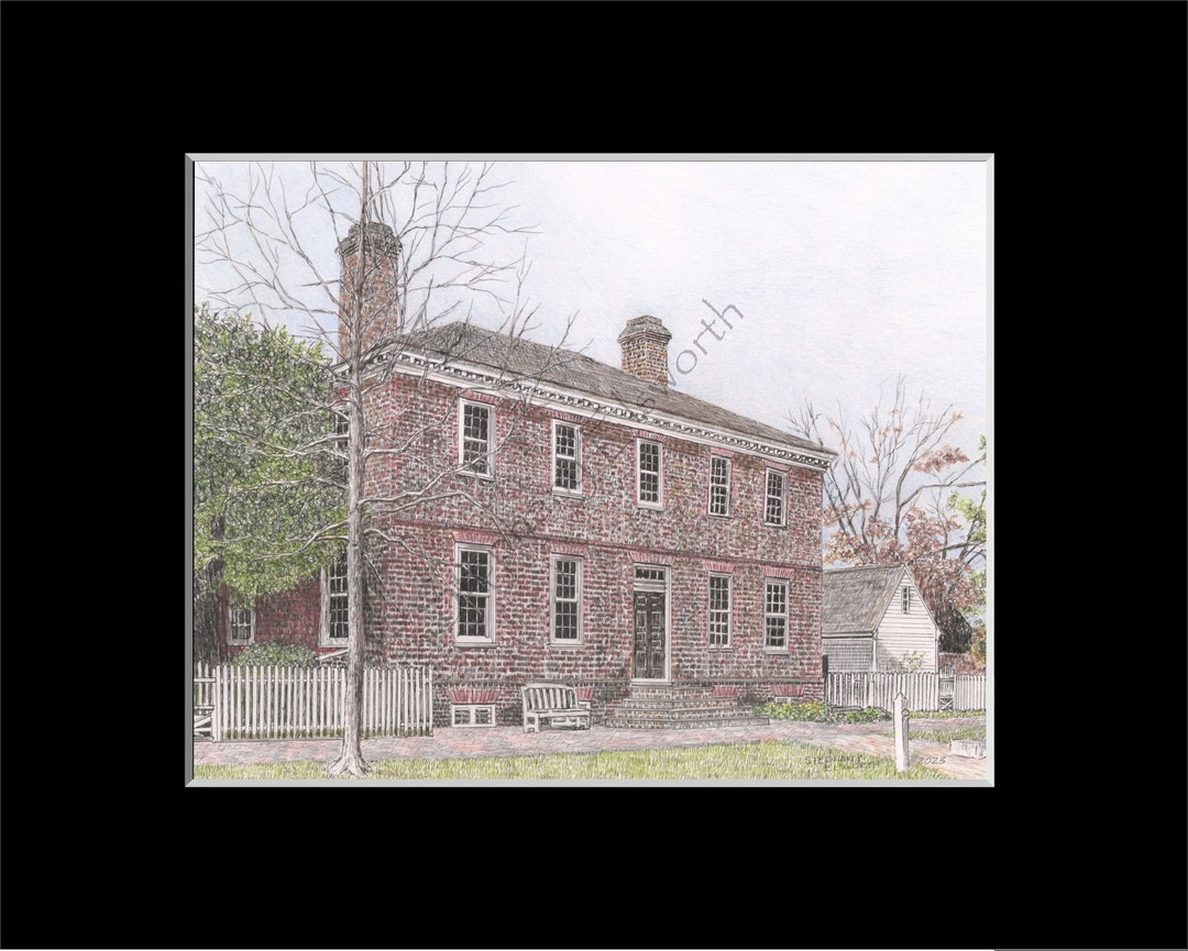 Colonial Williamsburg's George Wythe House 11 X 14 Giclee Fine Art ...