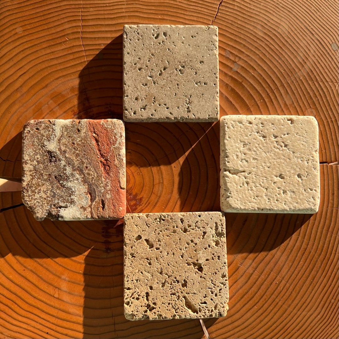 Cool Vintage Tufa Stone Coaters - Etsy