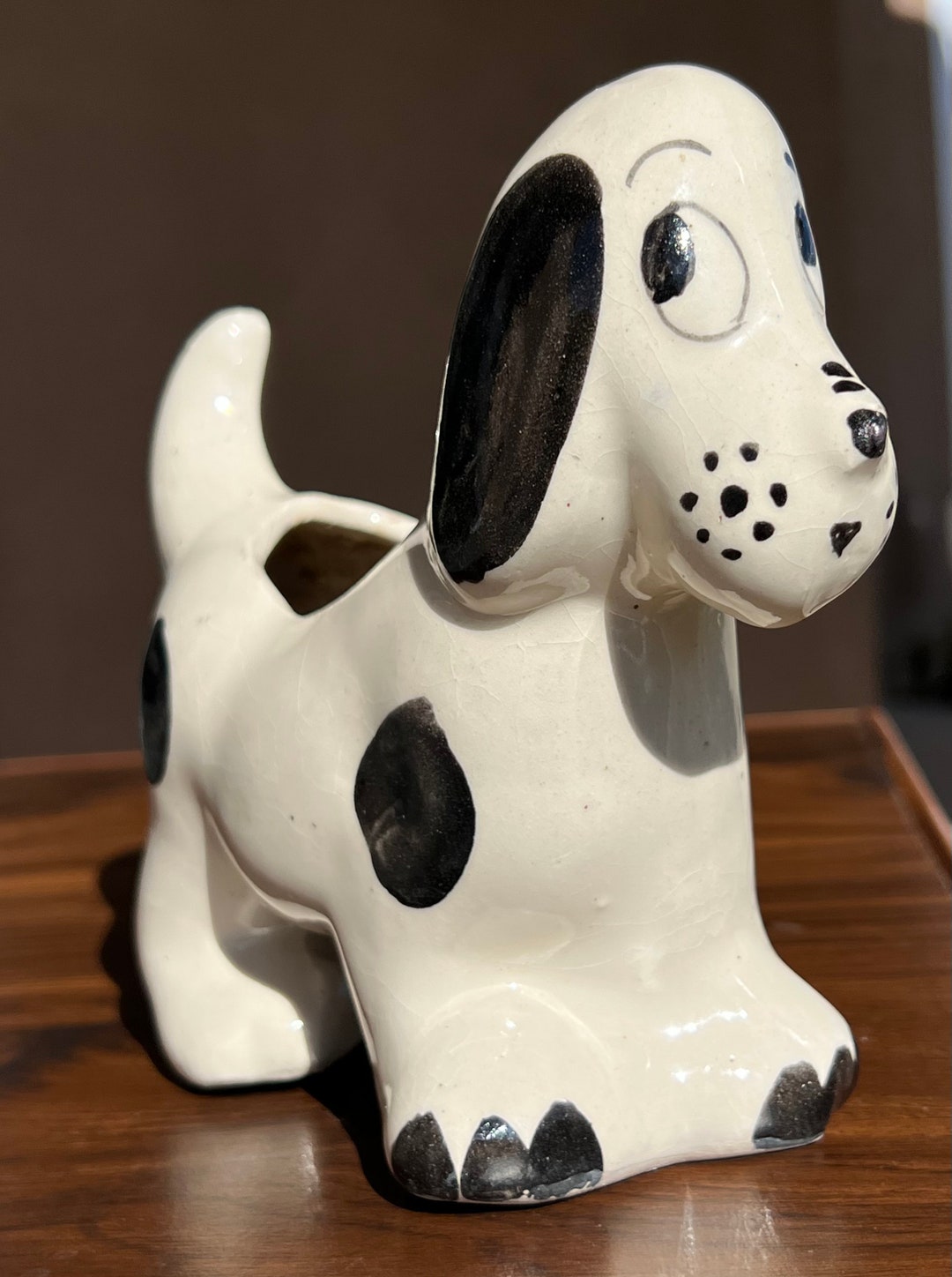 Cute Vintage Puppy Dog Planter / Vase - Etsy