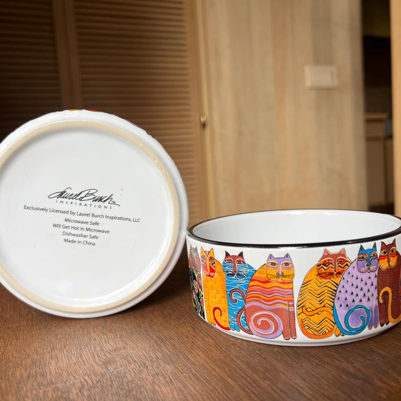 Fancy Cat Bowl - Etsy
