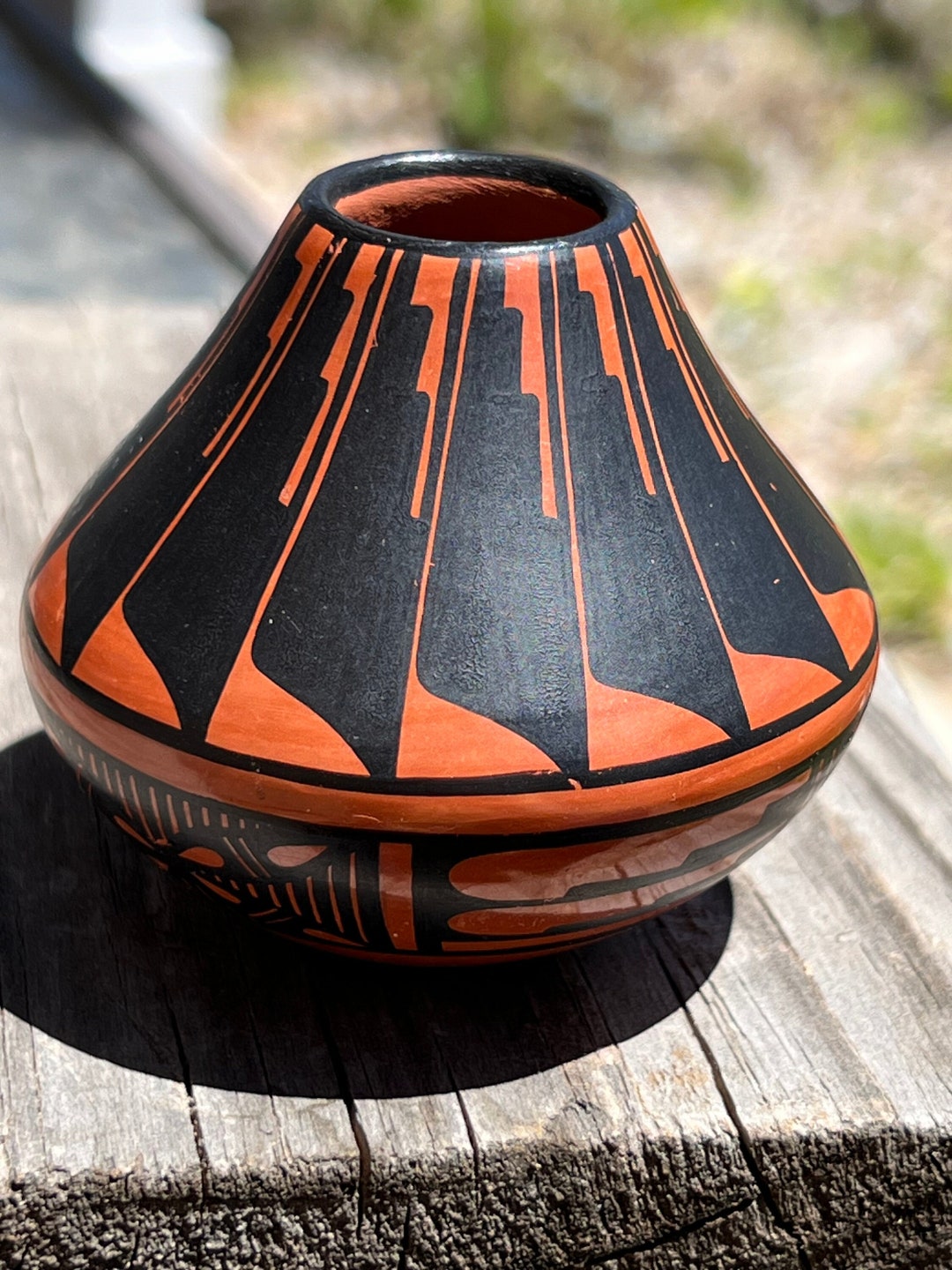 N. Sandia Jemez Pueblo Handmade Pottery Vase for Natalie Sandia - Etsy