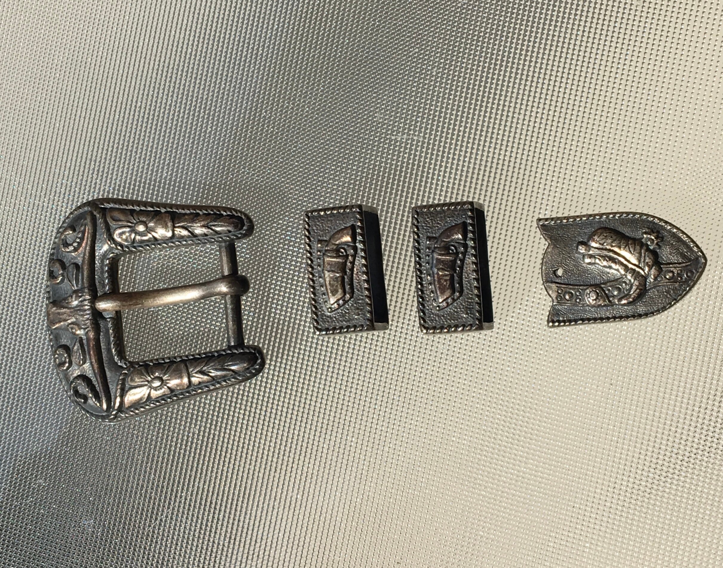 Sterling Silver Ranger Buckle Set - Etsy