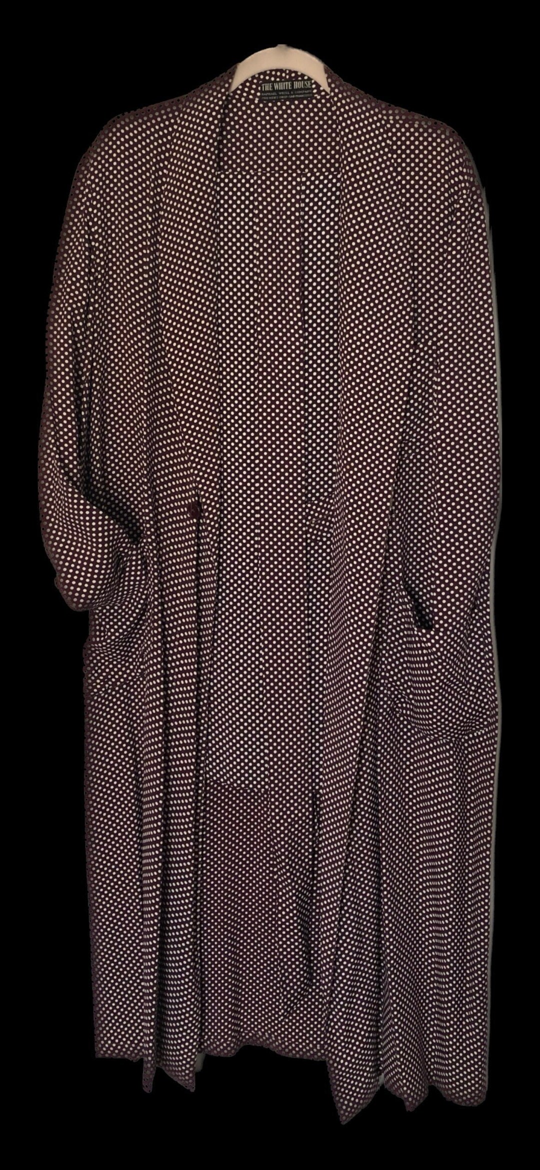 Luxurious 1930s-40s Raphael Weill Mens Dressing Robe Like New With Belt ...