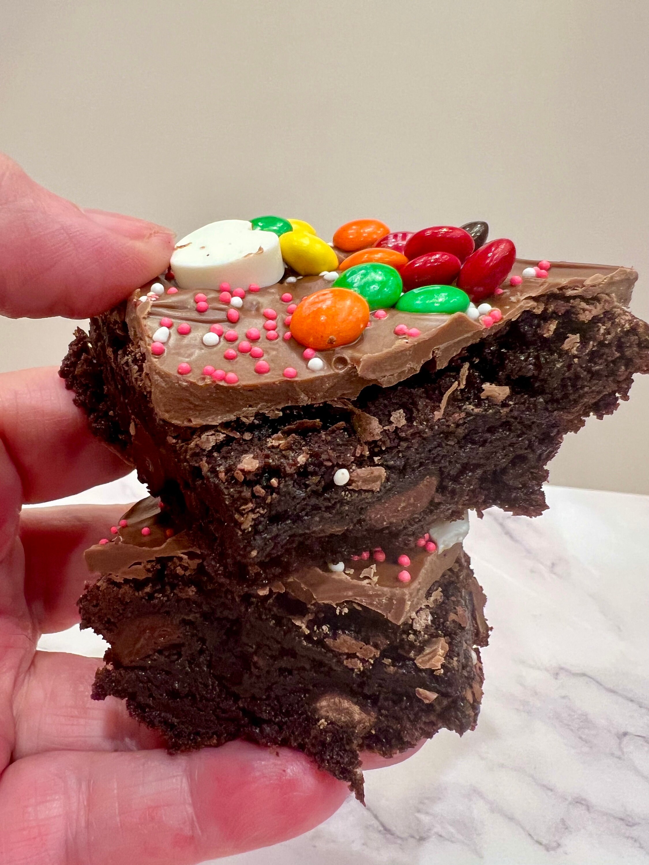 Custom Message Brownie: Loaded Gourmet Brownie Slab 8x8 With ...