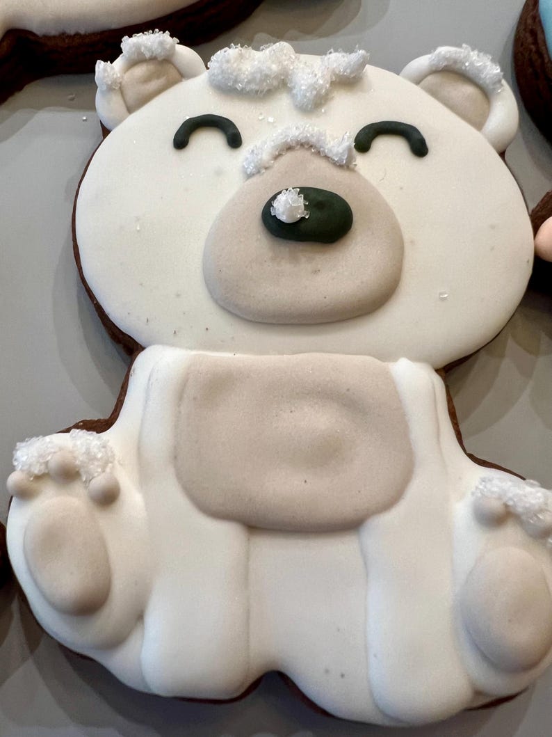 Personalized Winter Arctic Animal Decorated Sugar Cookies (1 Dozen) - Etsy