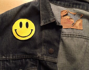 Smiley face patch | Etsy