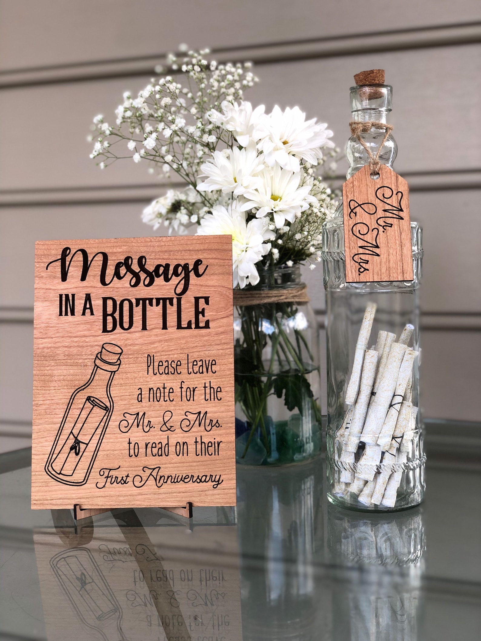 Message in a Bottle wedding note guestbook - Etsy.de