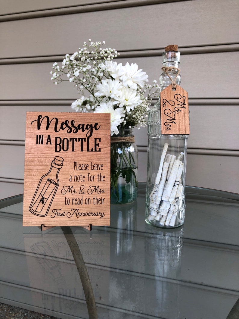 Message in a Bottle Wedding Note Guestbook - Etsy