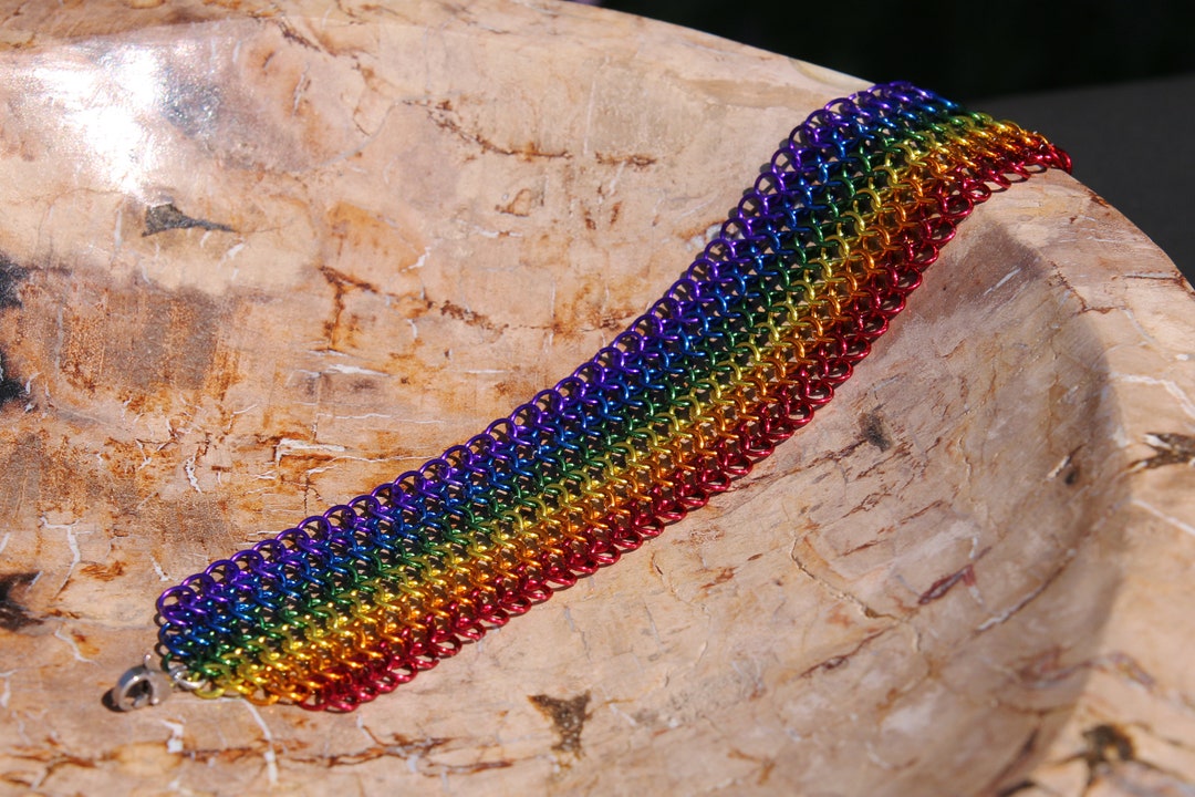 Pride Collection - Rainbow Pride Cuff Bracelet - Etsy