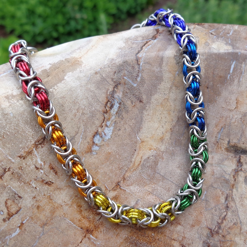 Bisexual Chain Bracelet - Etsy