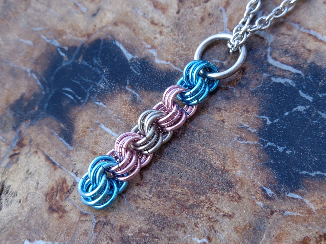Pride Collection - Transgender Pride Triplet Pendant - Etsy