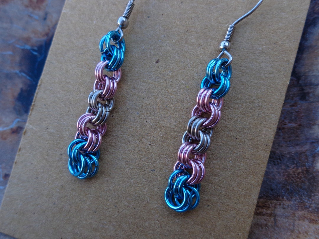 Pride Collection - Transgender Pride Triplet Earrings - Etsy