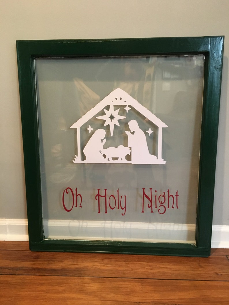 Set of 3 Christmas Decor Wooden Window - Etsy