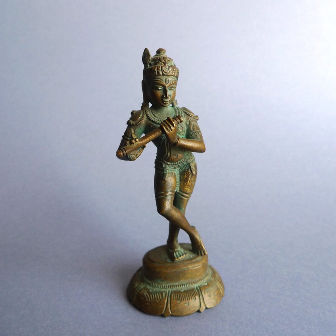 Venugopala Krishna Bronze Krisna Bronze From South India - Etsy