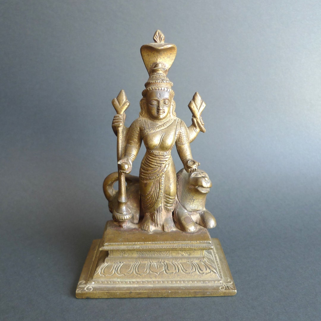 Bronze Statue of Goddess Durga | Hindu Goddess Murti - Etsy