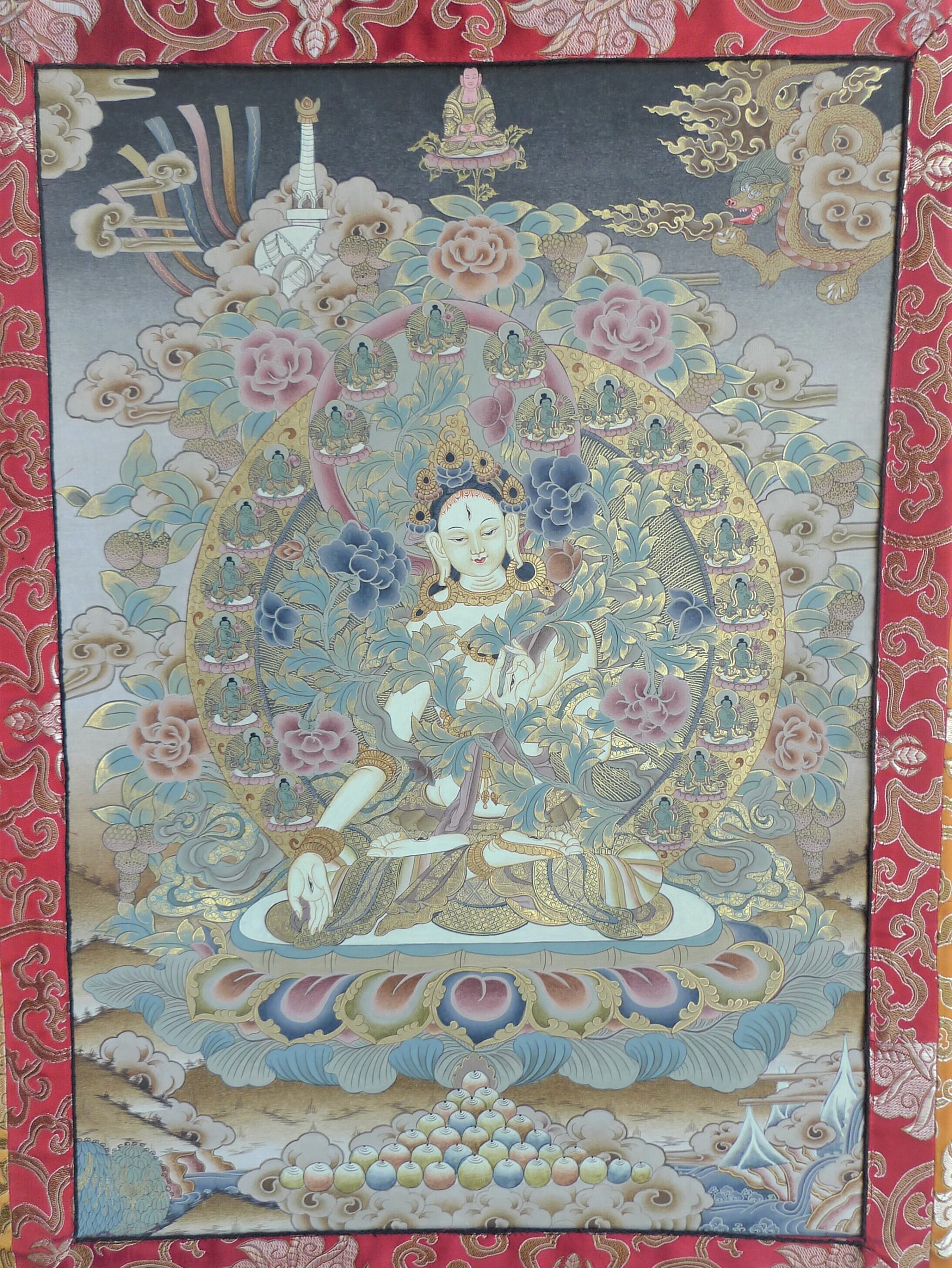White Tara Thangka - Etsy