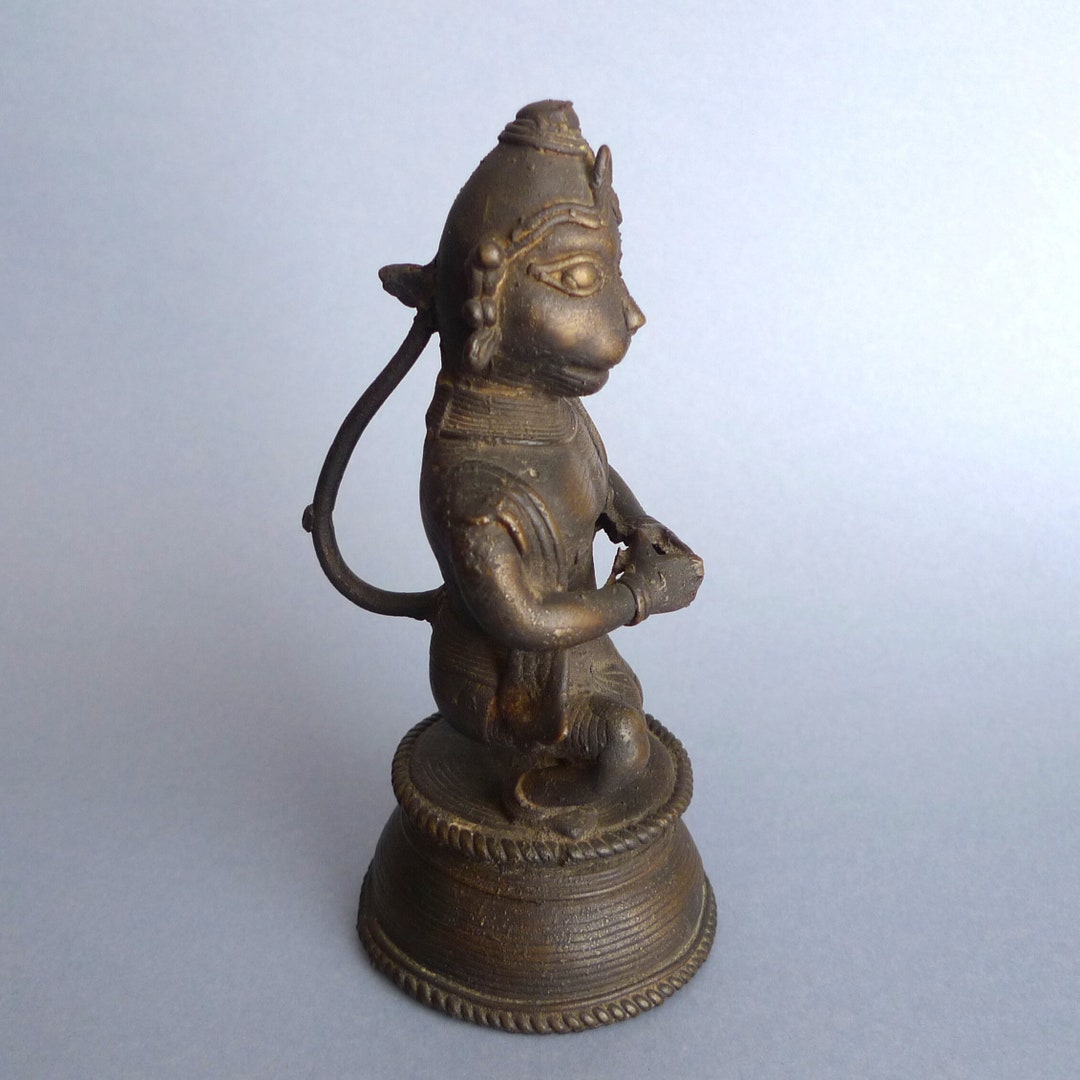 Hanuman Bronze Statue | Vintage Tribal Bronze From India - Etsy