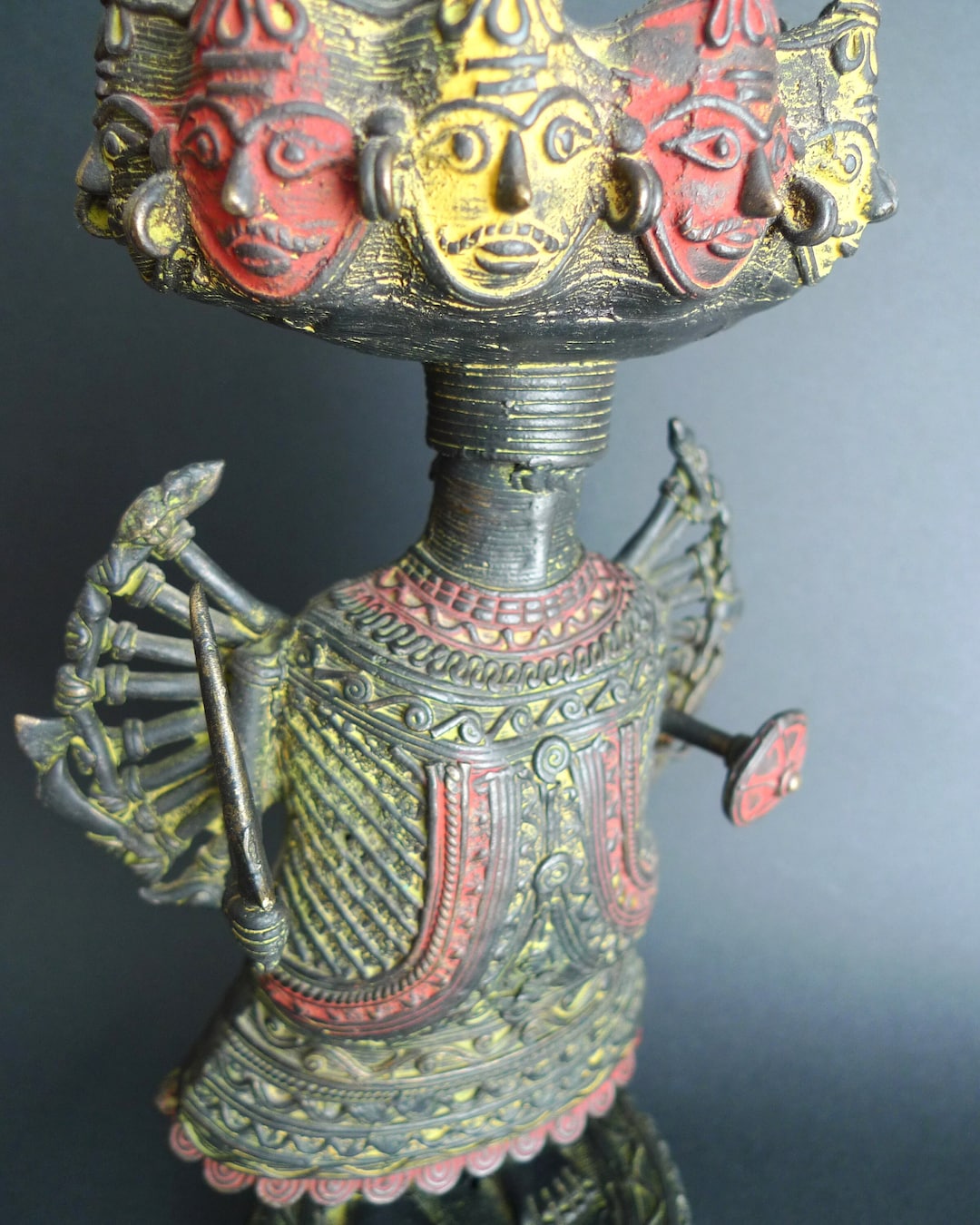 Lord Ravana | Tribal Bronze Statue From India - Etsy