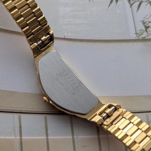 Vintage SEIKO Half Moon Watch From Gold Tone Quartz Watch With New Battery. Fits 5.75” Wrist or ...