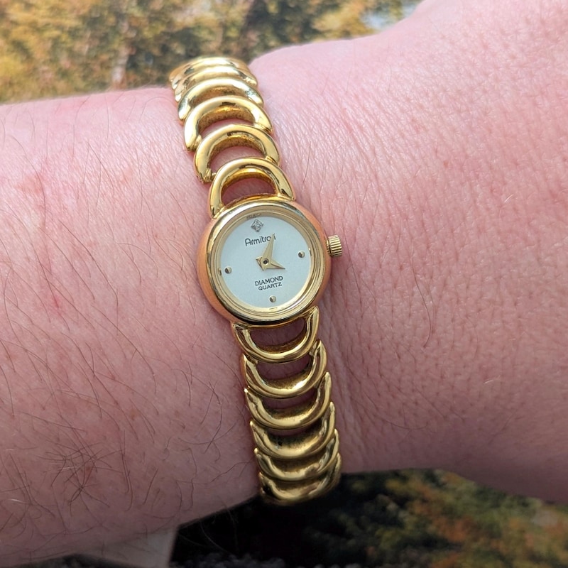Vintage Armitron Gold - Etsy