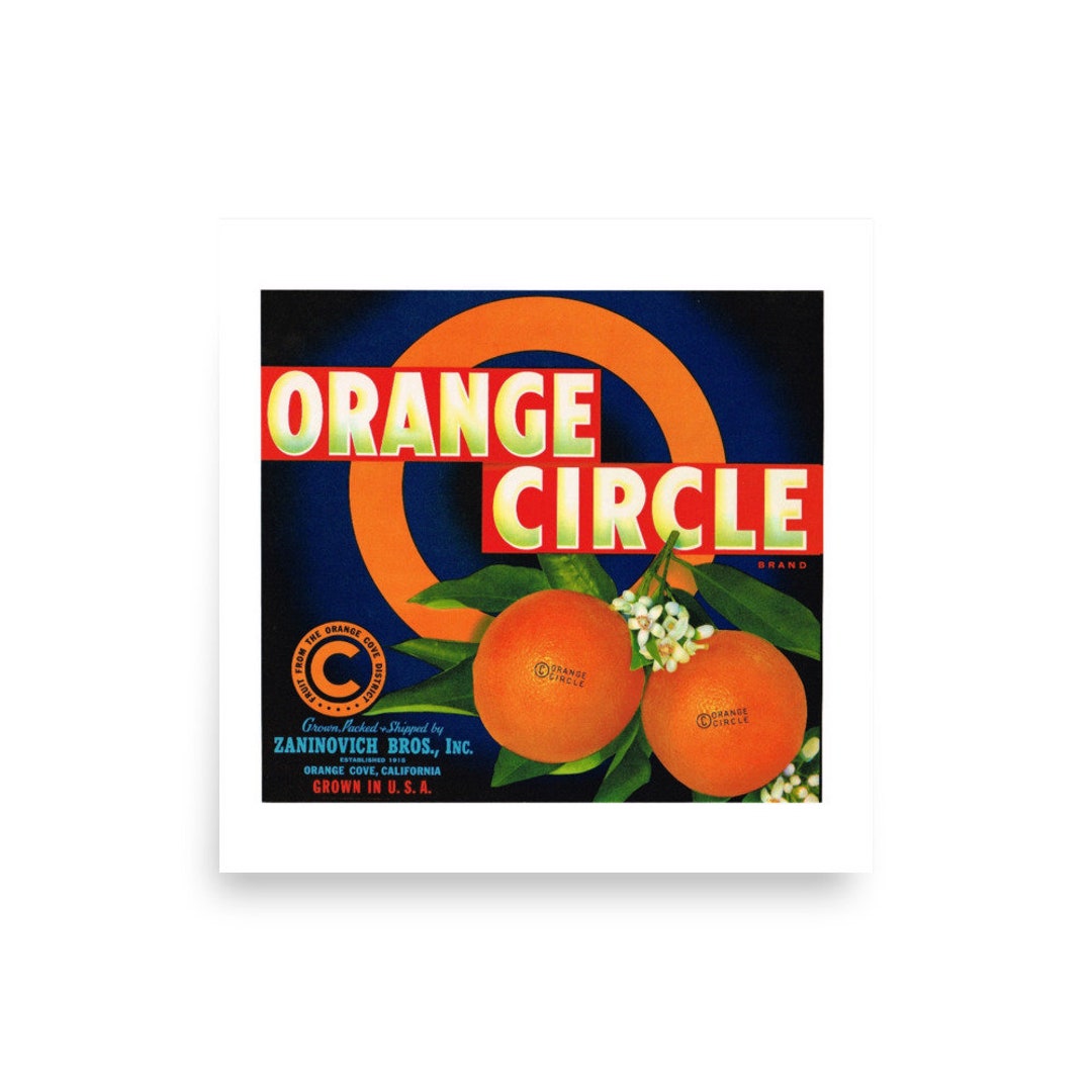 Vintage Crate Labels Art Print Poster ALL SIZES Home Decor California ...