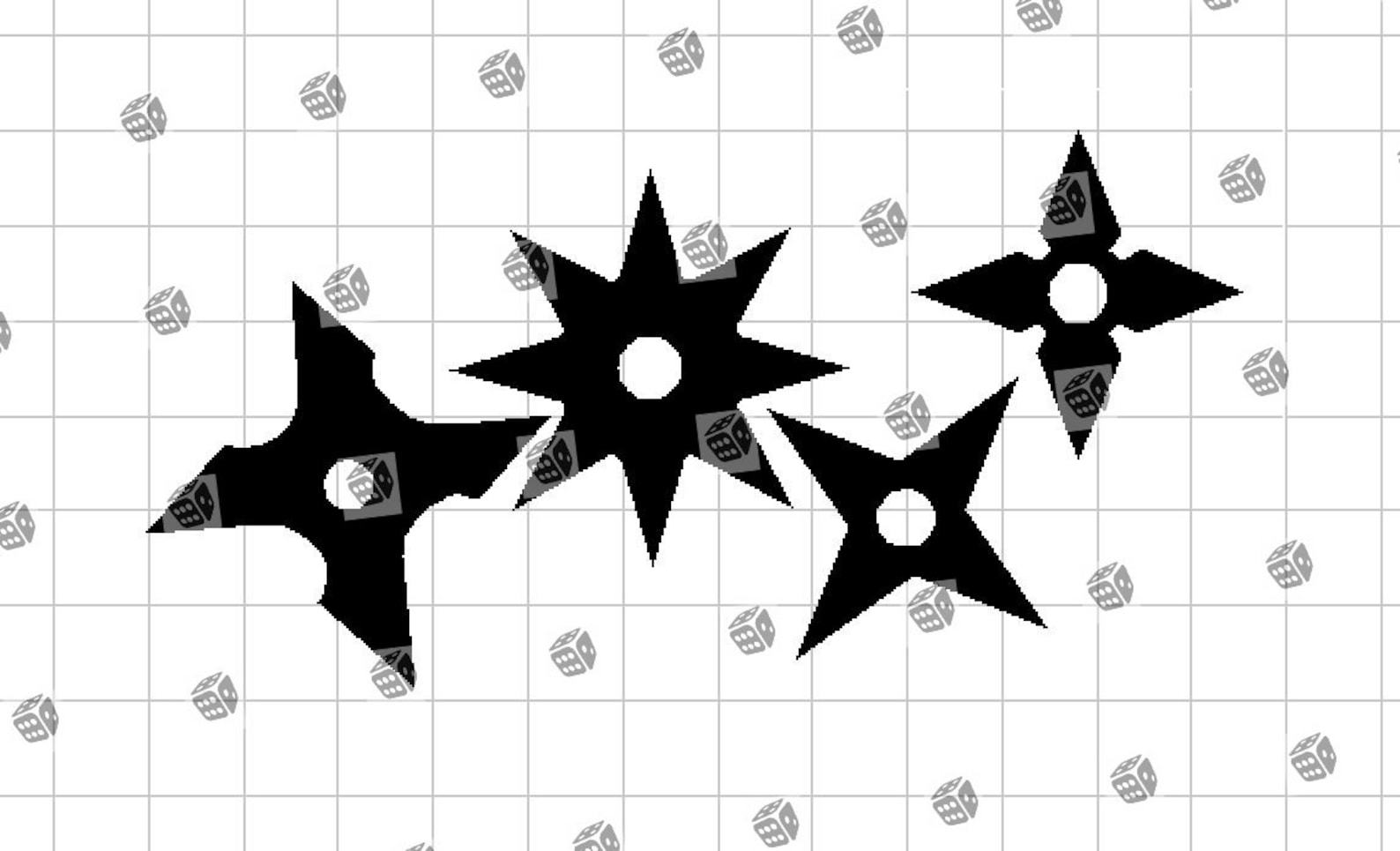 Ninja Throwing Stars DIY Vector DXF Svg .ai Download Digital File Cnc ...