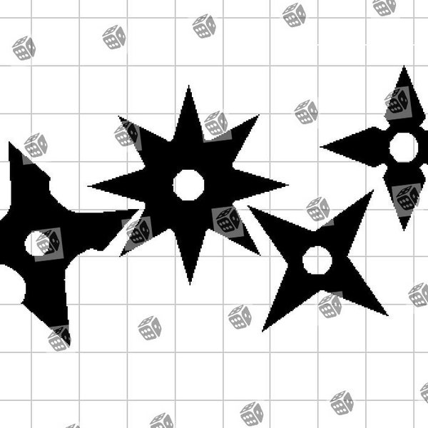 Throwing Star Dxf - Etsy