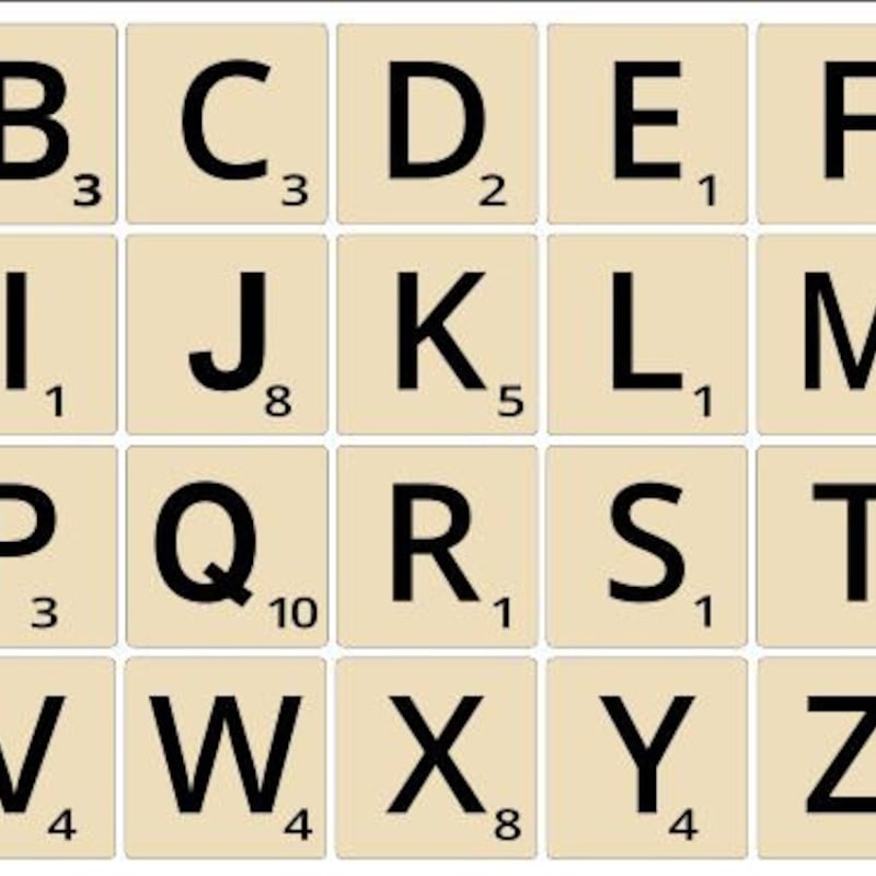 Scrabble Letters for Sign - Etsy