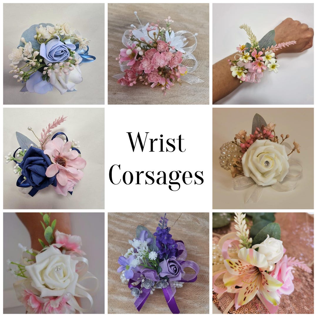 Wrist Corsage for Wedding or Prom in Different Styles - Etsy UK