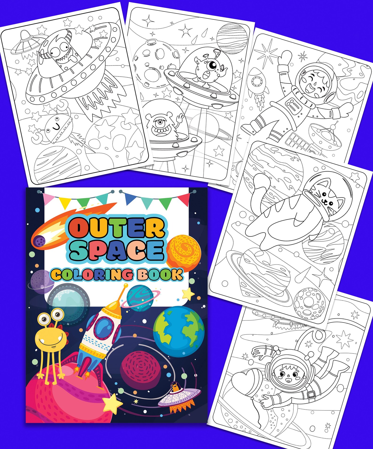 Printable Outer Space Coloring Pages for Toddlers and Kids / Universe ...