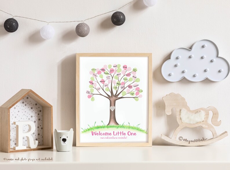 PRINTABLE Fingerprint Tree Customizable Thumbprint Tree - Etsy