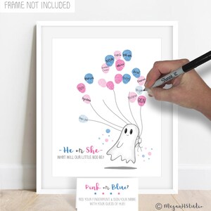 INSTANT DOWNLOAD Little Boo Gender Reveal Party Ideas, Halloween Gender ...