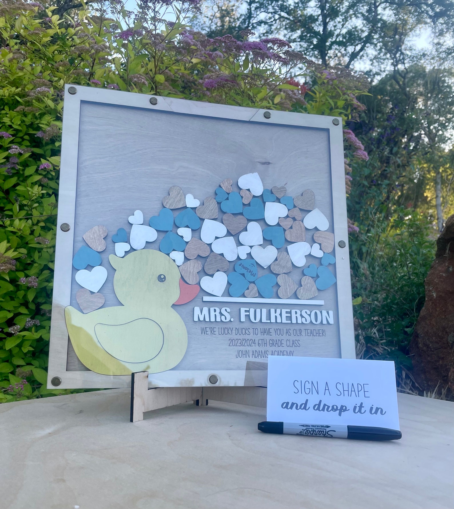Rubber Ducky Drop Box Frame Guestbook Alternative, Rubber Ducky Baby ...