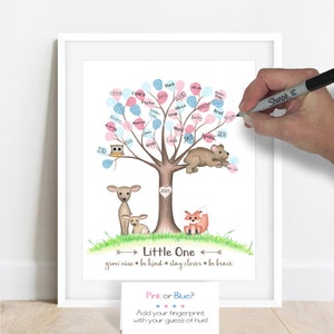 Gender Reveal Party Ideas, Gender Reveal Guestbook, Gender Guess ...